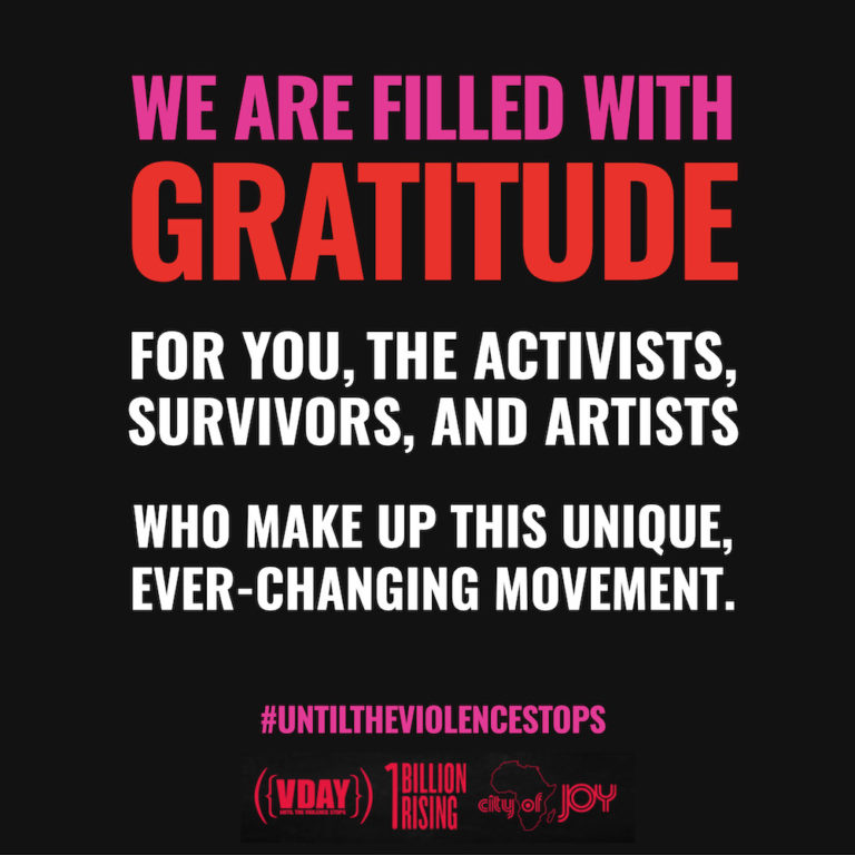 With Gratitude for This Unique, Ever-Changing & Stunning Movement - V-Day